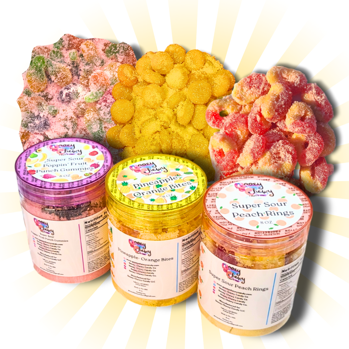 Sweet & Sour Candy Collection – Gooey Chewy Candy Co.